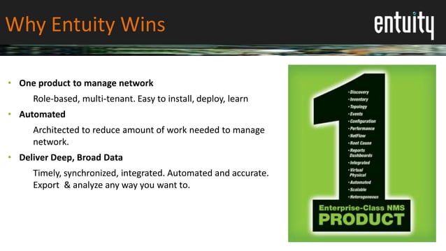 Entuity Network Management Product Overview | PPTX