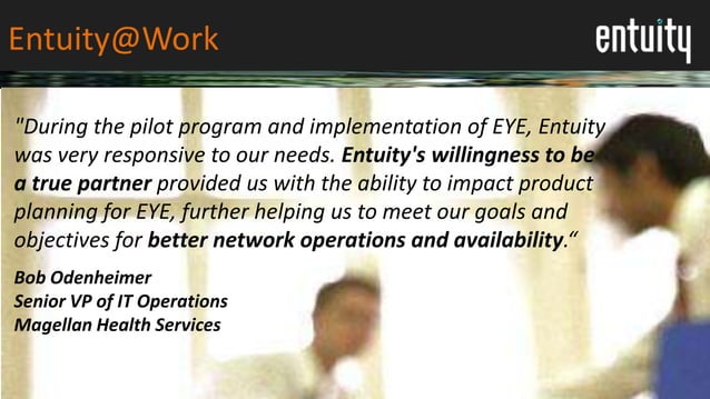Entuity Network Management Product Overview | PPTX