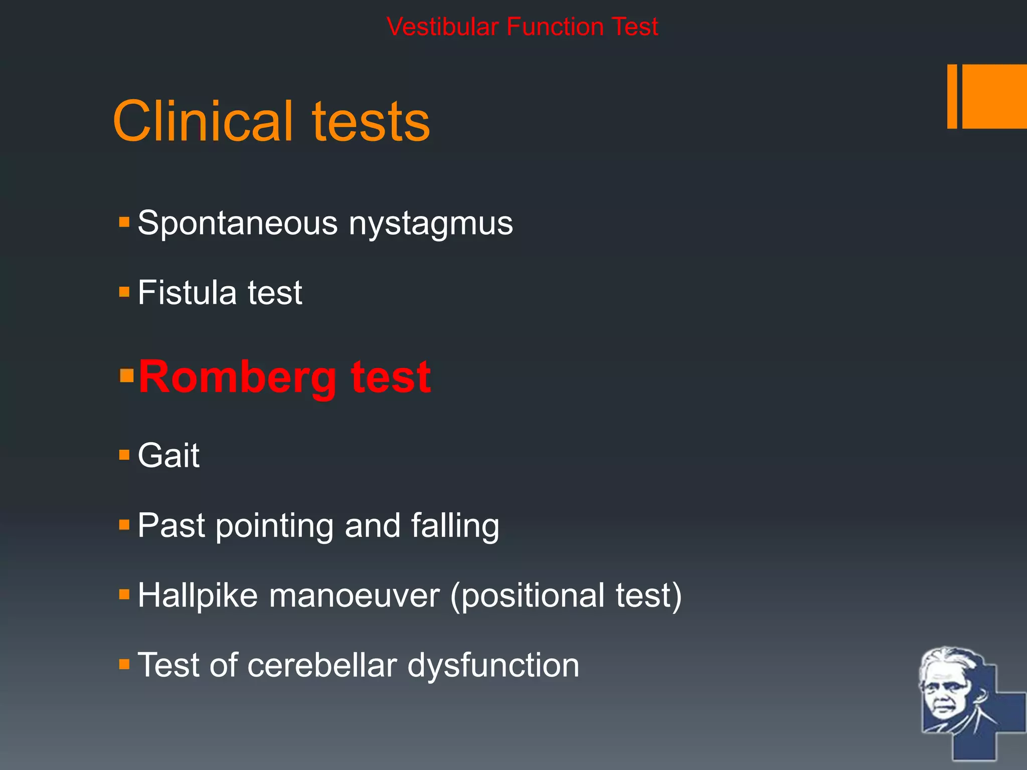 Vestibular Function Test | PPTX