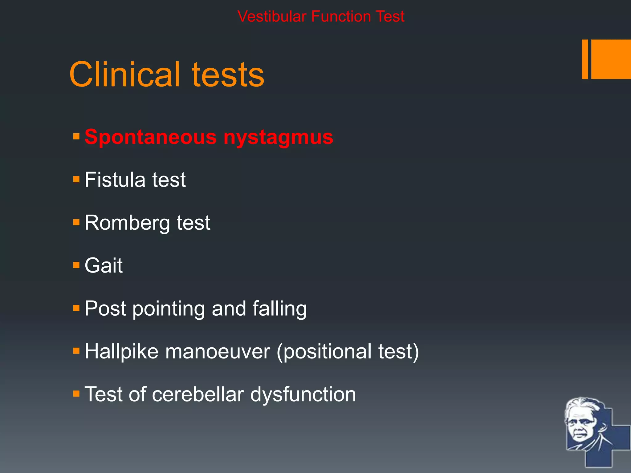 Vestibular Function Test | PPTX