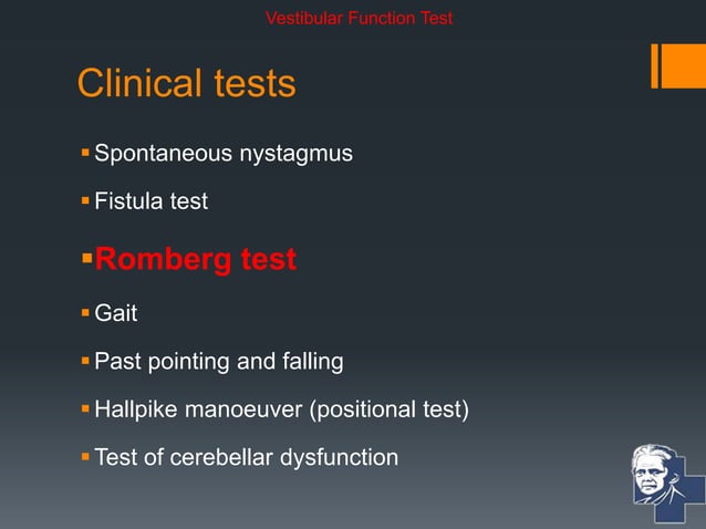 Vestibular Function Test | PPTX | Brain and Nervous System Disorders ...