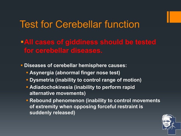 Vestibular Function Test | PPTX | Brain and Nervous System Disorders ...