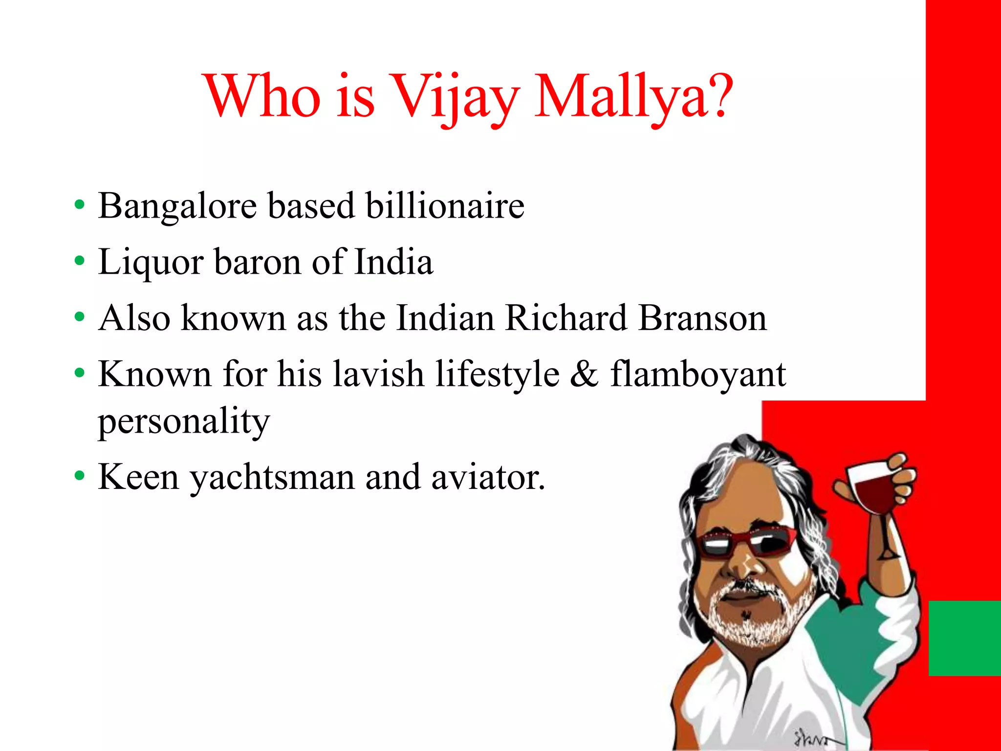 entrepreneur Mr. Vijay Mallya | PPTX