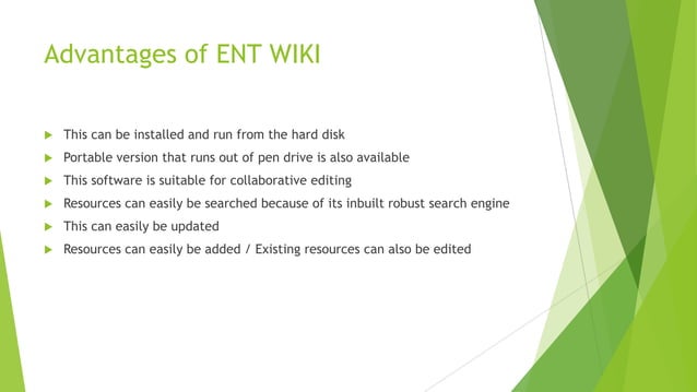 Ent wiki a short introduction | PPTX | Computing | Technology & Computing