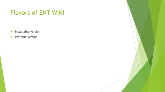 Ent wiki a short introduction | PPTX | Computing | Technology & Computing