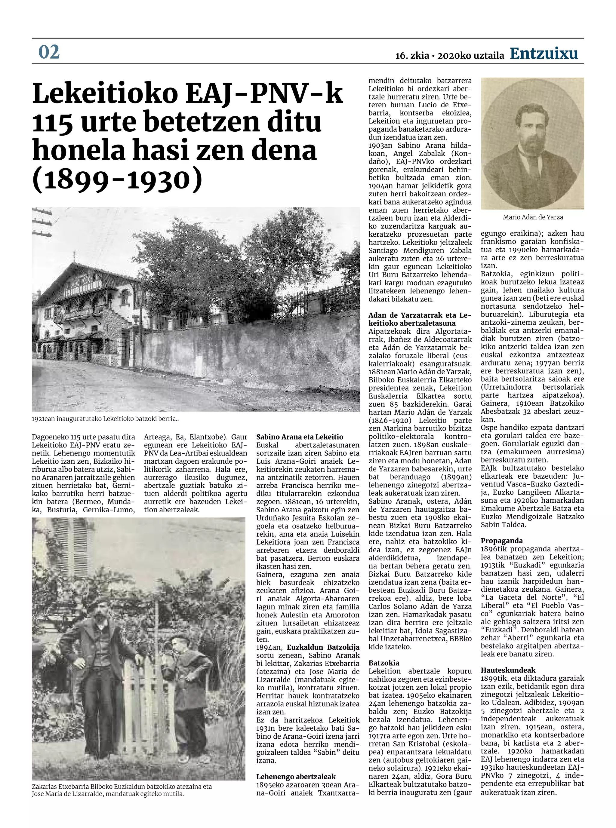 Entzuixu!! 16.zkia. 2020ko uztaila. | PDF