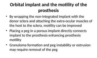 Enucleation : Surgical procedure (Oculoplasty) | PPTX