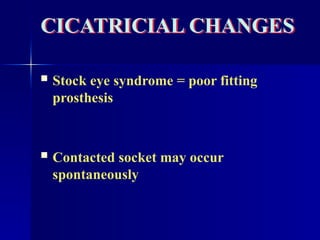 Enucleation & Evisceration - indication - procedure and complications ...
