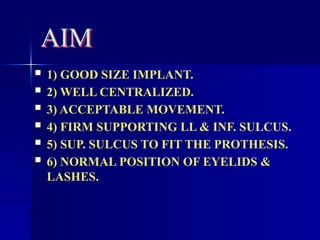 Enucleation & Evisceration - indication - procedure and complications ...