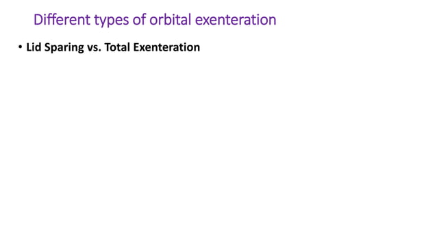 Enucleation, evisceration, exenteration | PPTX | Eye and Vision ...
