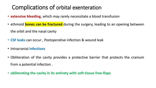 Enucleation, evisceration, exenteration | PPTX | Eye and Vision ...
