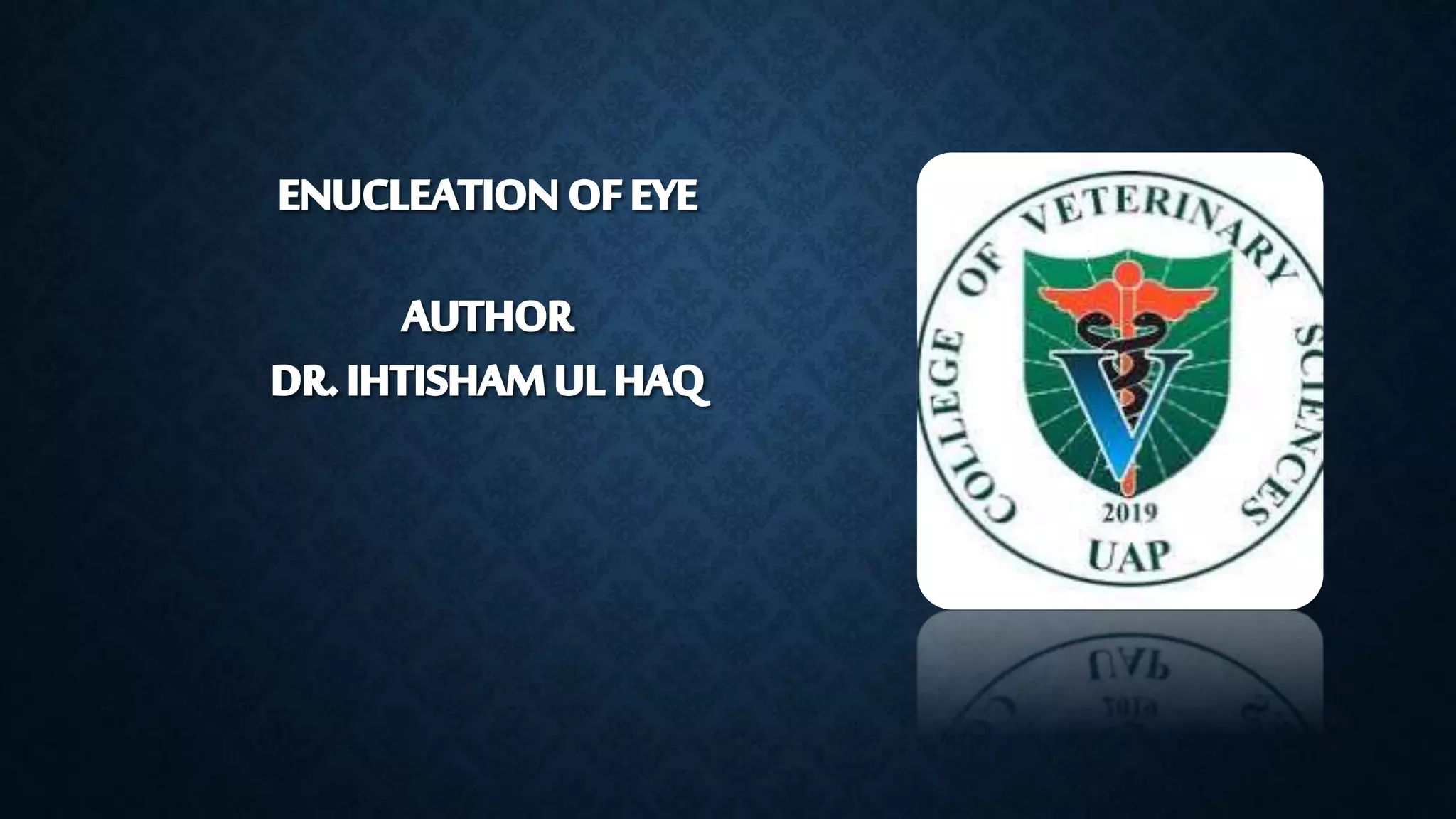 Enucleation of eye | PPTX