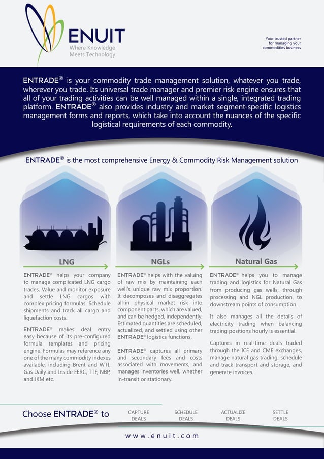 Enuit for Commodity and Energy Trading Risk management (CTRM/ETRM) | PDF