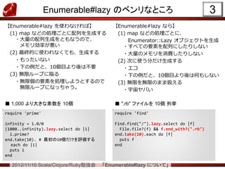 Enumerable lazy について | PPT