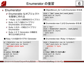 Enumerable lazy について | PPT