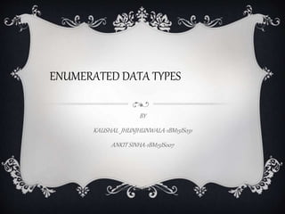 Enumerated data types | PPT