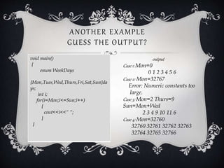 Enumerated data types | PPT