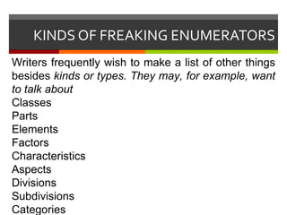 Enumeration | PPT