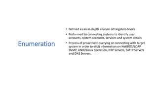 Enumeration and system hacking | PPT
