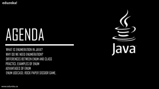 Enumeration In Java Explained Java Tutorial Edureka Pdf Programming Languages Computing 