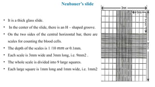ENUMERATION OF RBC(red blood cells) AND WBC(white blood cells) | PPTX