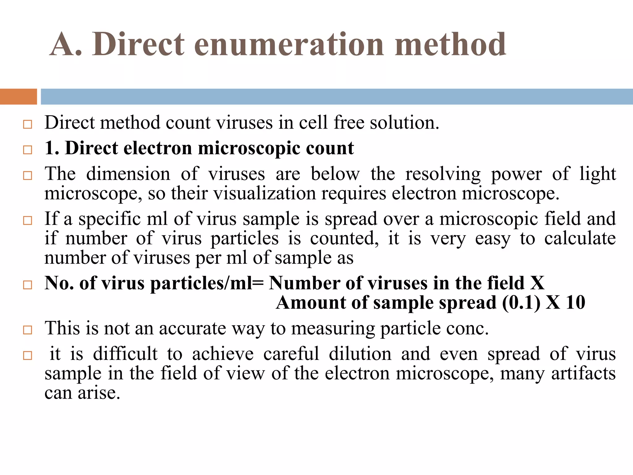 Enumeration of viruses | PPTX