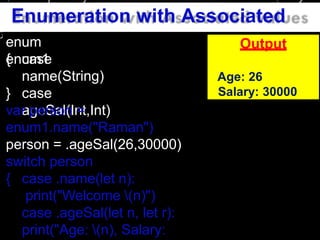 Enumerations, structure and class IN SWIFT | PPT
