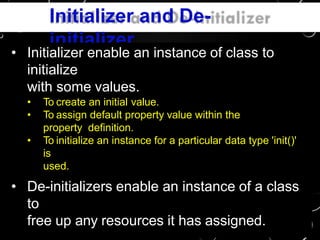 Enumerations, structure and class IN SWIFT | PPT