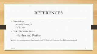 Enumeration techniques for microbes | PPTX