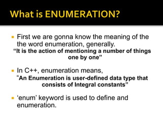 Enumeration type | PPT