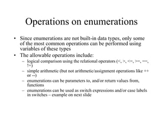 Enumration datatype | PPTX
