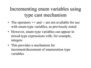 Enumration datatype | PPTX