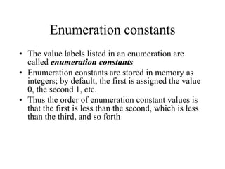 Enumration datatype | PPTX