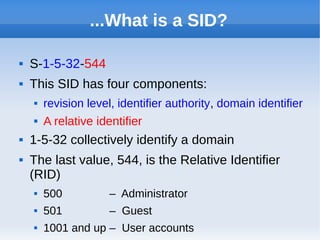 Enumerating Windows Users | PPT