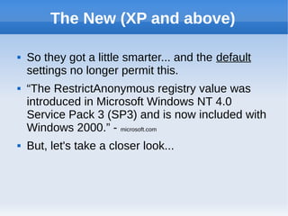 Enumerating Windows Users | PPT