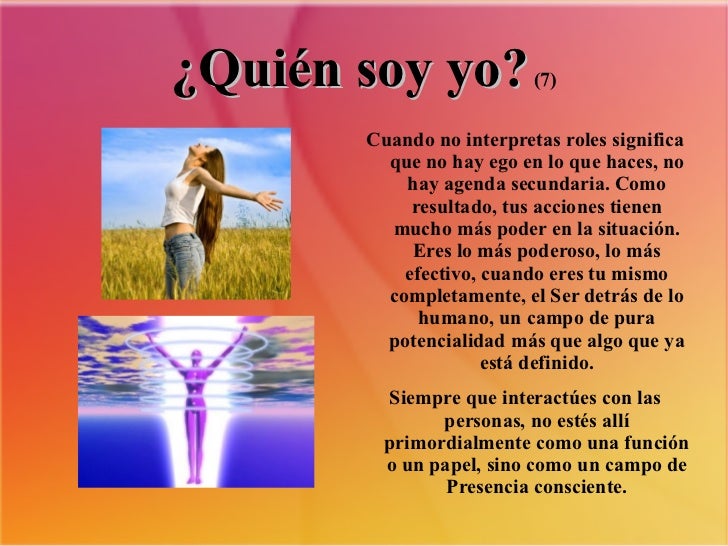 En unidad con la vida (¿Quién soy yo?)