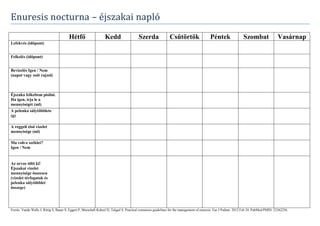 Enuresis guideline | PDF
