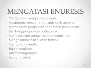 Psikologi Abnormal Enuresis | PPTX