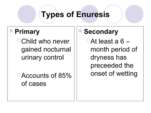Enuresis | PPT