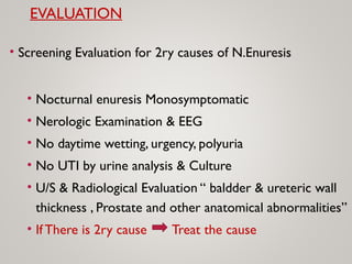 Nocturnal Enuresis | PPT