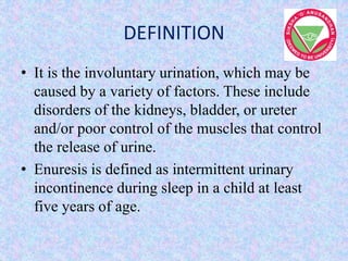 Enuresis | PPTX