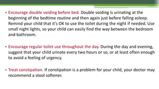 Enuresis| bed wetting - a detailed medical study | PPTX