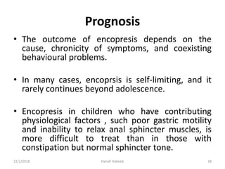 Enuresis and Encopresis (Elimination Disorder) | PPTX