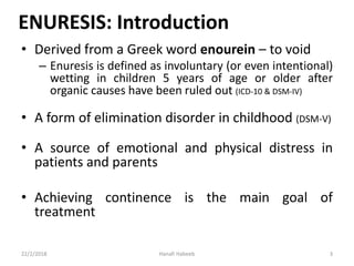 Enuresis and Encopresis (Elimination Disorder) | PPTX