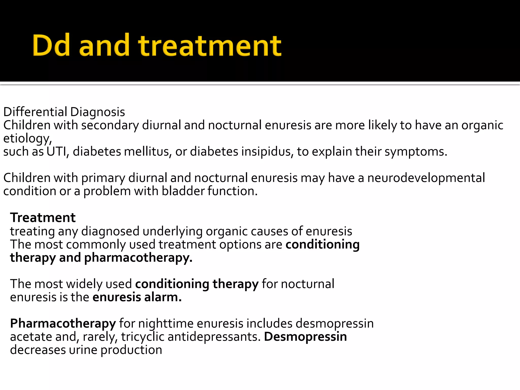Enuresis in pediatrics | PDF