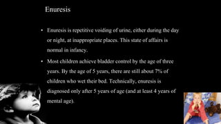 Enuresis, Encopresis and Pica | PDF