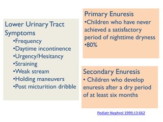 Evidence based management of enuresis in children | PDF