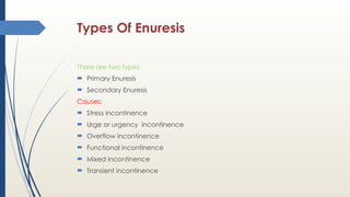Enuresis in children.pptx Disorders in children | PPTX