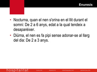 Enuresis primaria i secundaria, tractament. retirada de bolquer | PPT