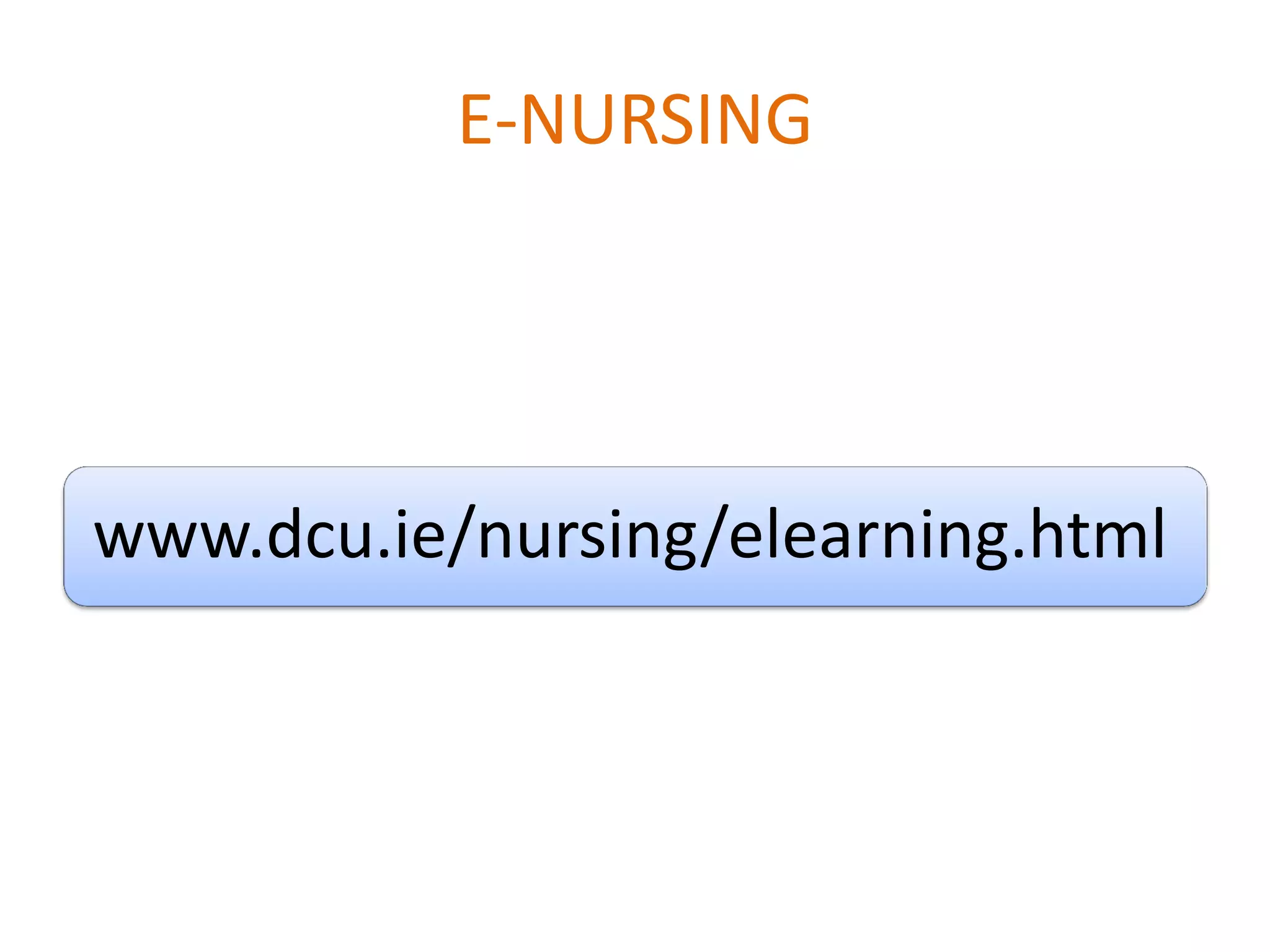 E nursing ppt | PDF